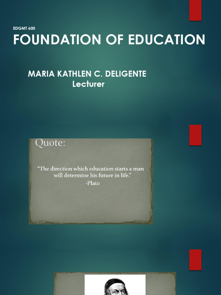 FOUNDATION in Education .PIC MKCD | PDF