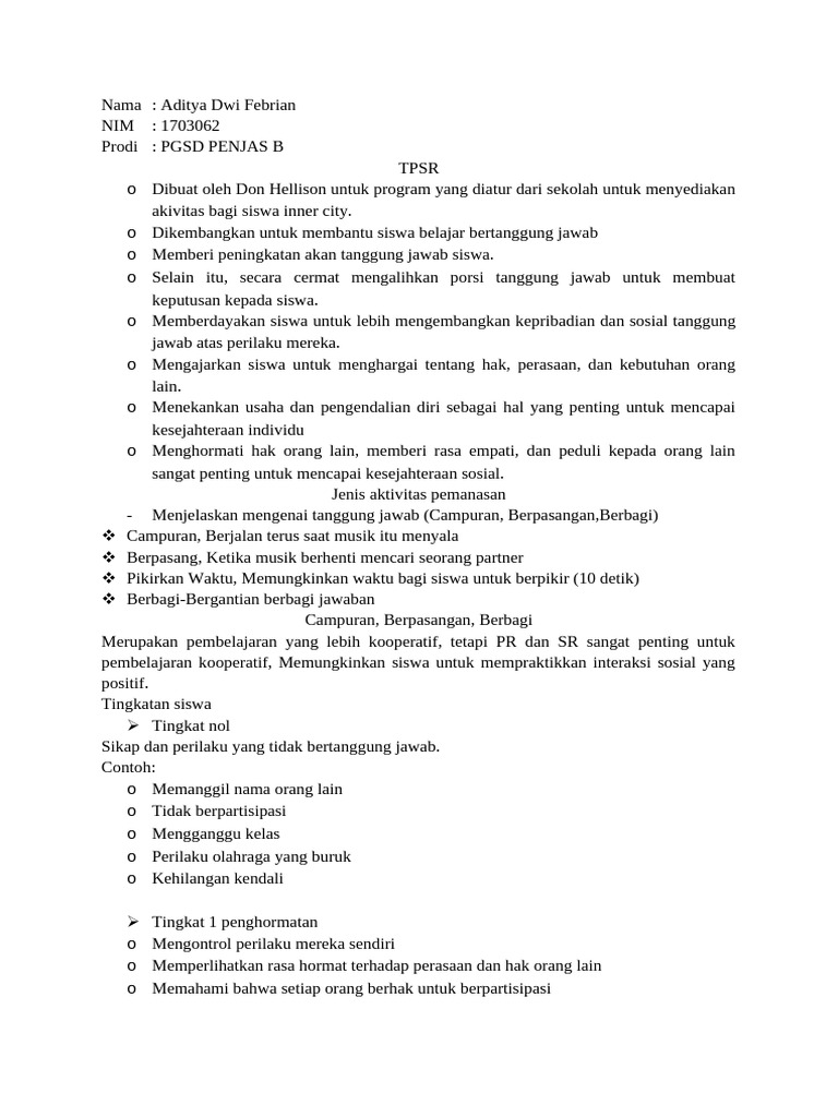 TPSR | PDF