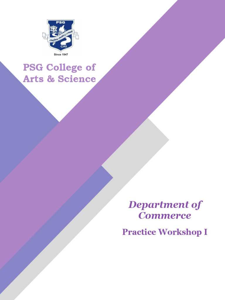 Commerce Practice Workshop Manual 2025 | PDF | Banks | Driver's License