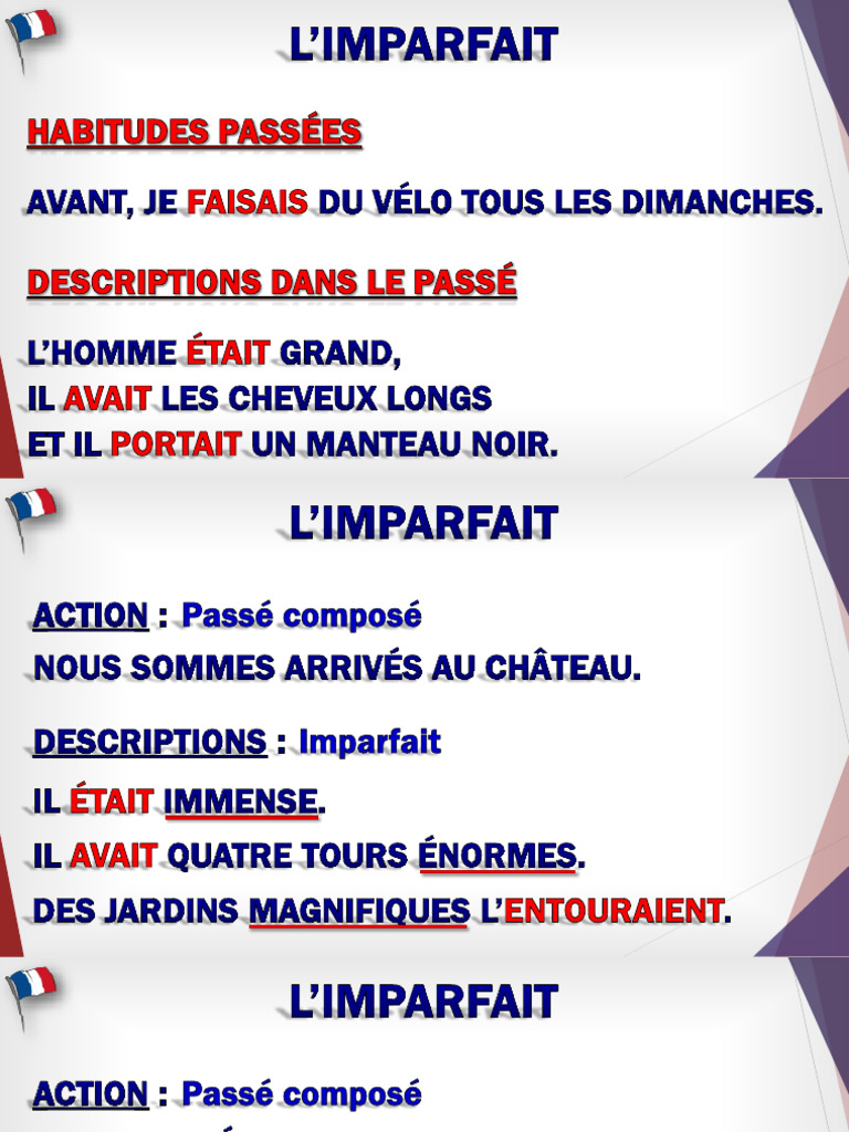 12 +L'Imparfait+de+Description | PDF