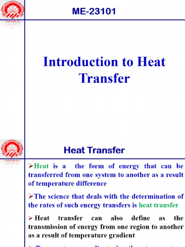 L1-Introduction To HT | PDF