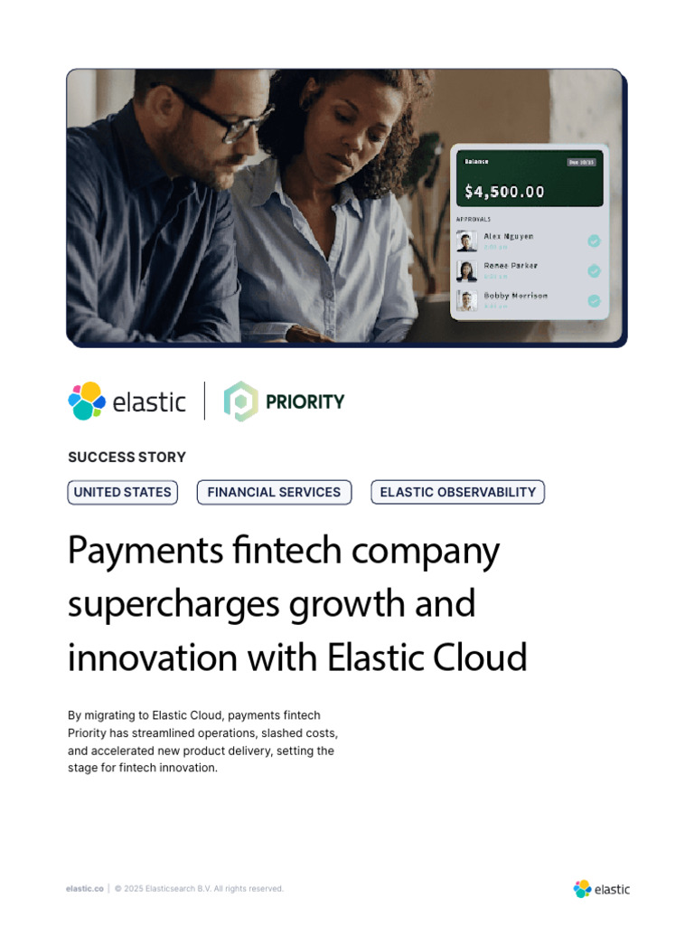 Elastic Success Story Priority | PDF | Financial Technology | Finance ...
