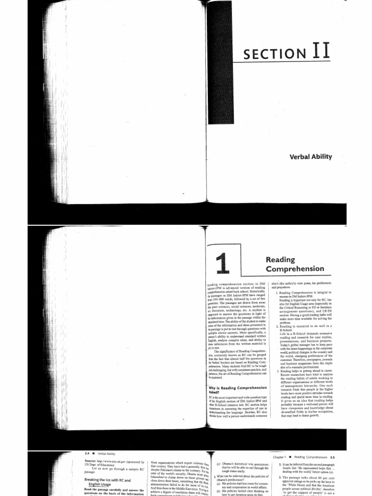 IPM Practice Material - Verbal Ability | PDF