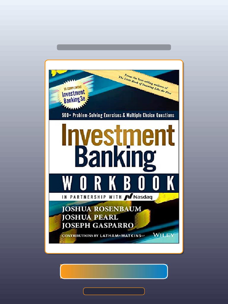 Fast Access Testbank Investment Banking Workbook - 500+ Problem Solving ...
