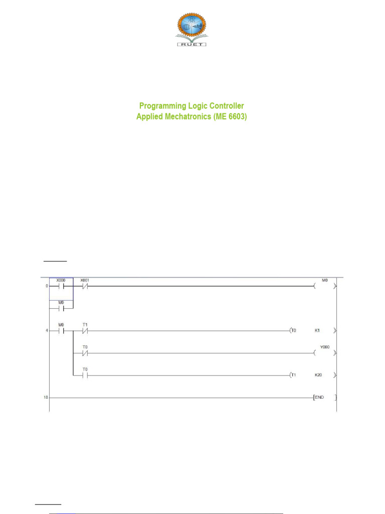 PLC Timing and Control Circuits Guide | PDF
