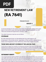 Ra 7641 | PDF | Employment | Collective Bargaining