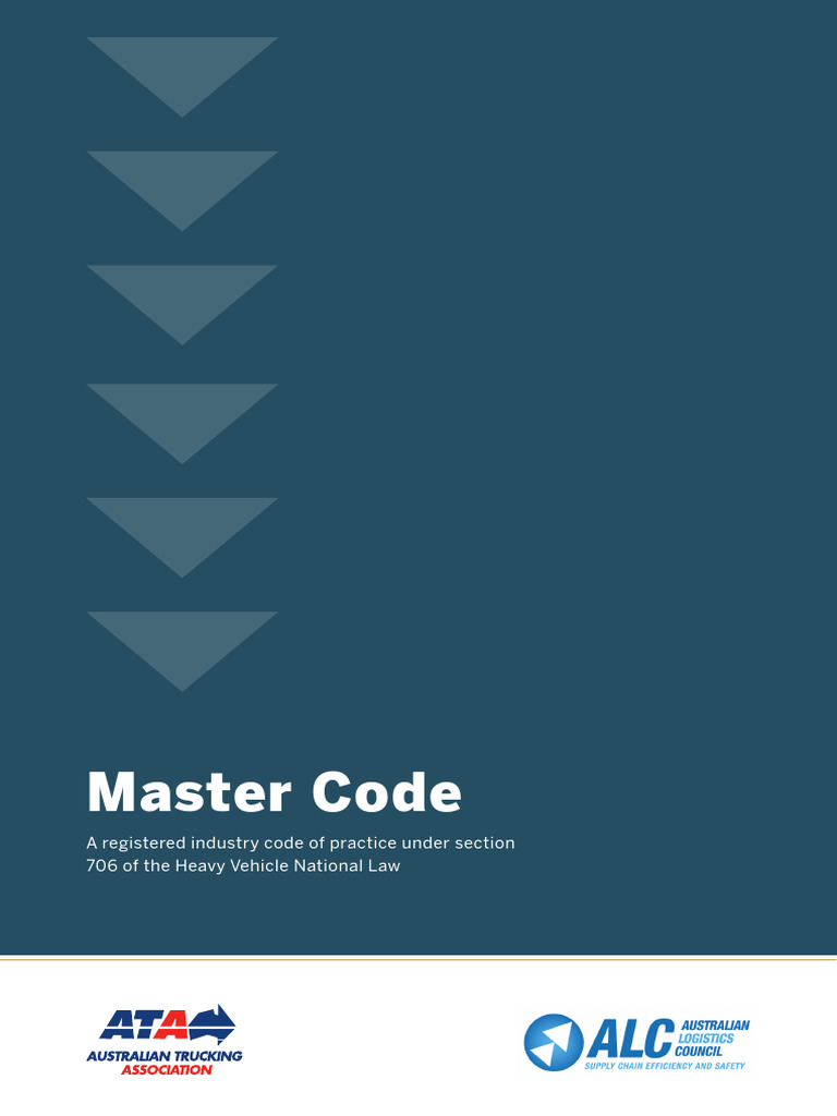 NHVR Master Code of Practice | PDF | Safety | Regulatory Compliance