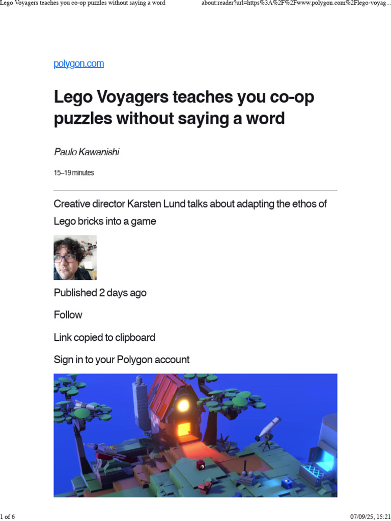 Lego Voyagers: A Silent Co-op Adventure | PDF | Lego | Toys