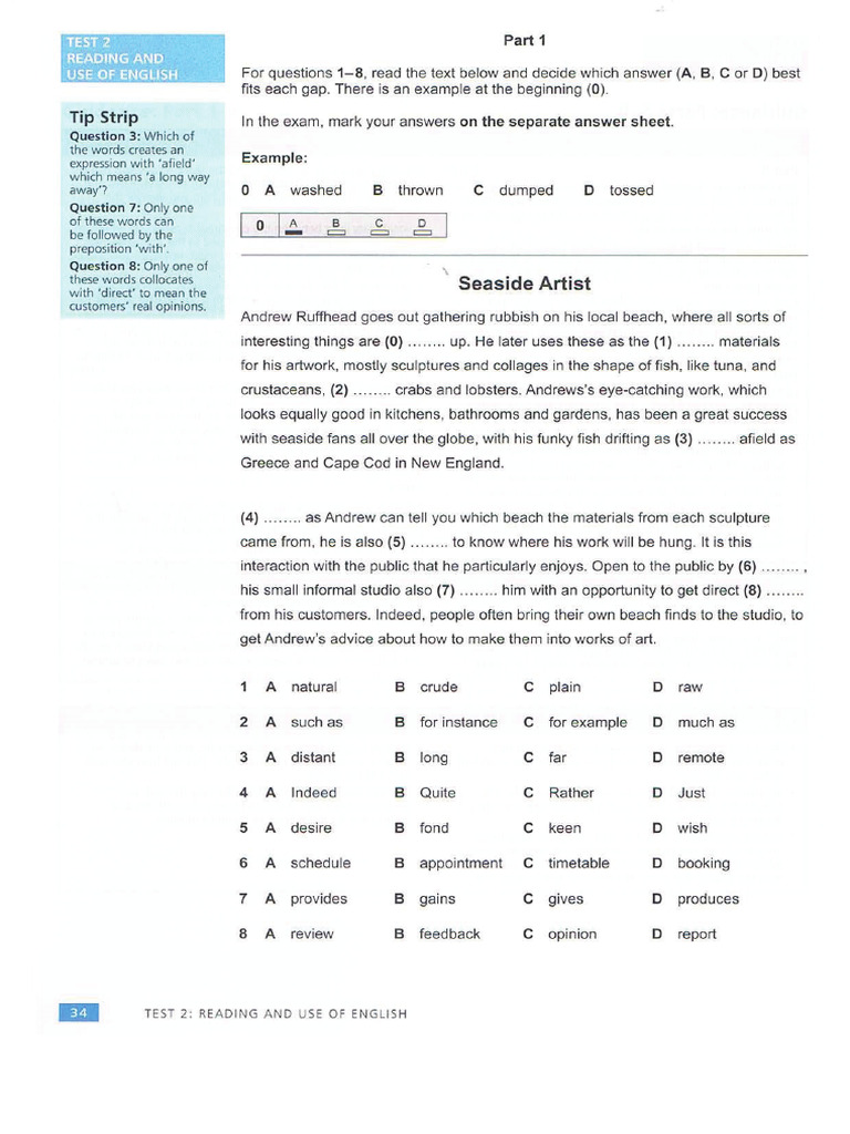 C1 Practice Test 2 | PDF