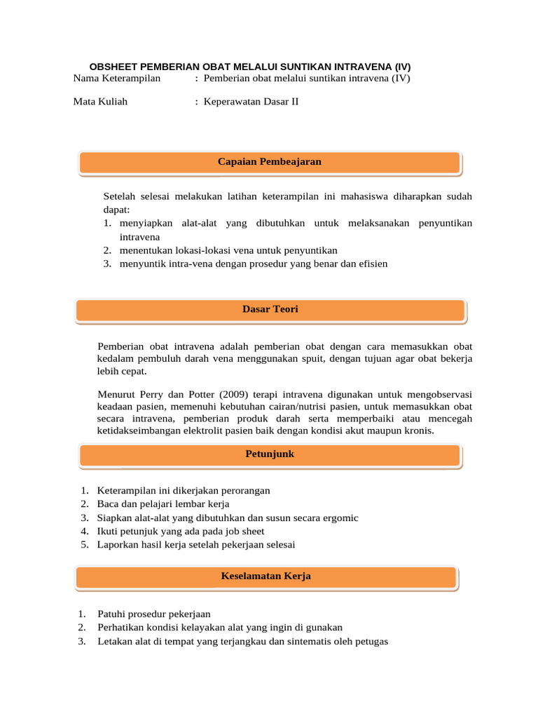 Cara Injeksi Arixtra di Perut IV | PDF