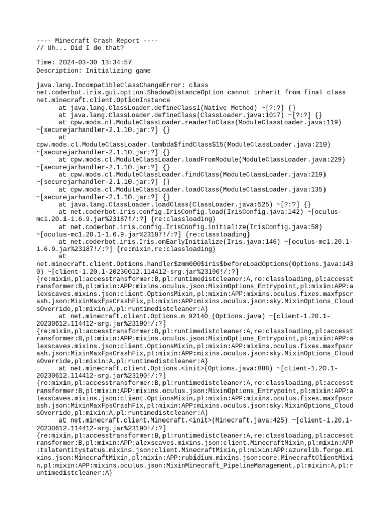 Crash 2024 03 30 - 13.34.57 Client | PDF | System Software | Computer ...