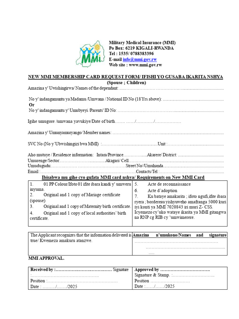 Mmi Registration Form Spouse Child 1 | PDF | Chess Theory | Chess