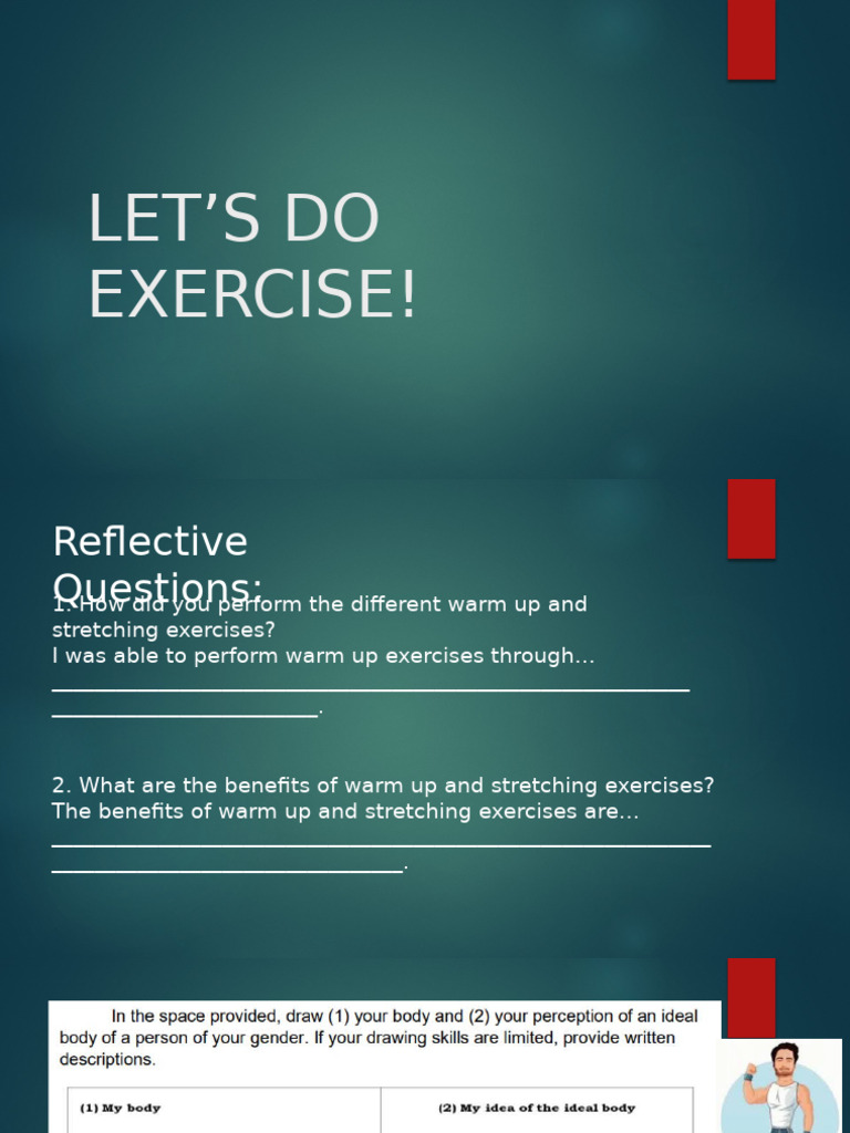 Warm Up and Stretching Exercises Guide | PDF