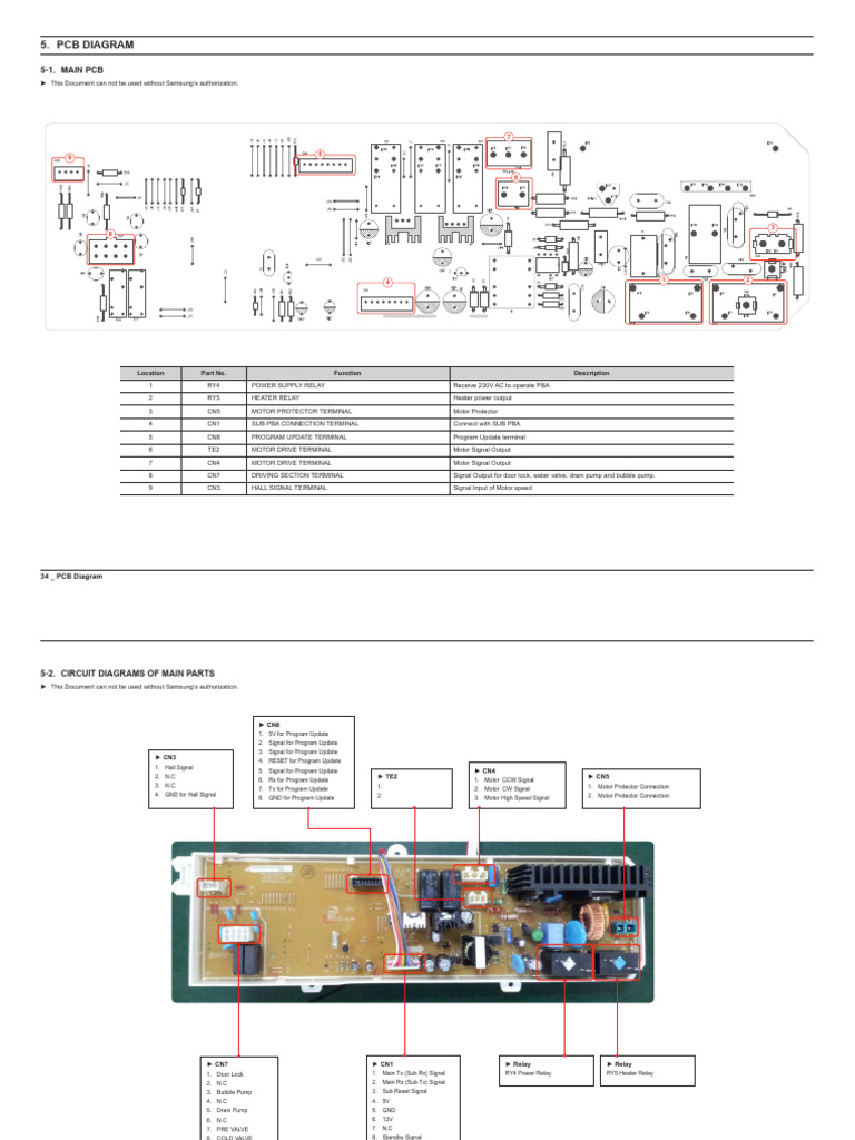 Main PCB Schematic Diagram Guide | PDF | Relay | Electrical Engineering
