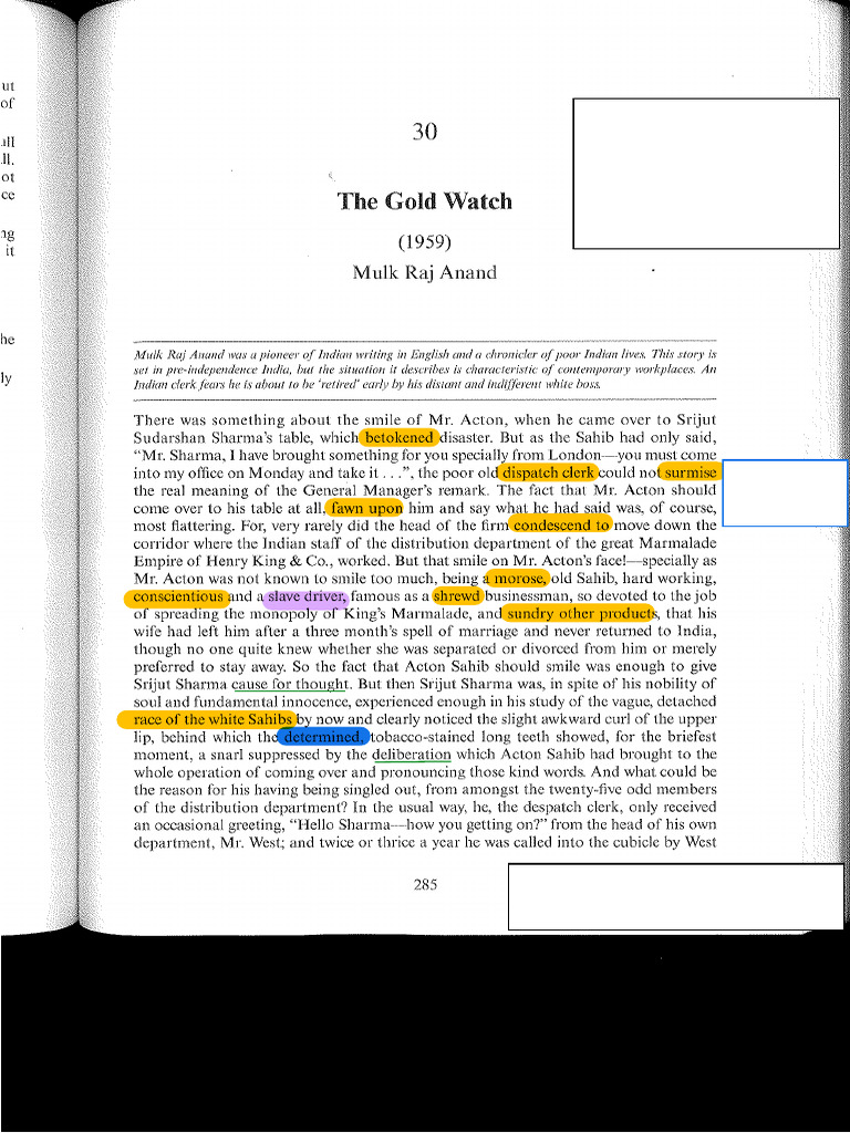 Analyzing Srijut Sharma's Internal Conflicts | PDF