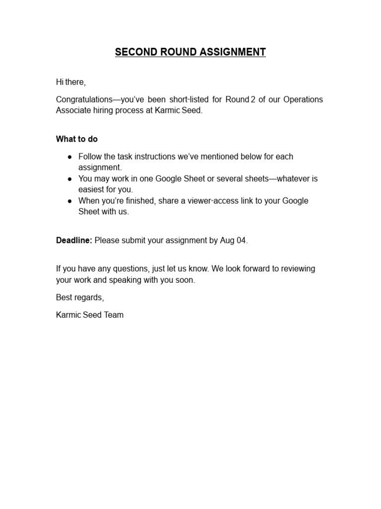 Operations Analyst Assignment Overview | PDF | Warehouse | Inventory