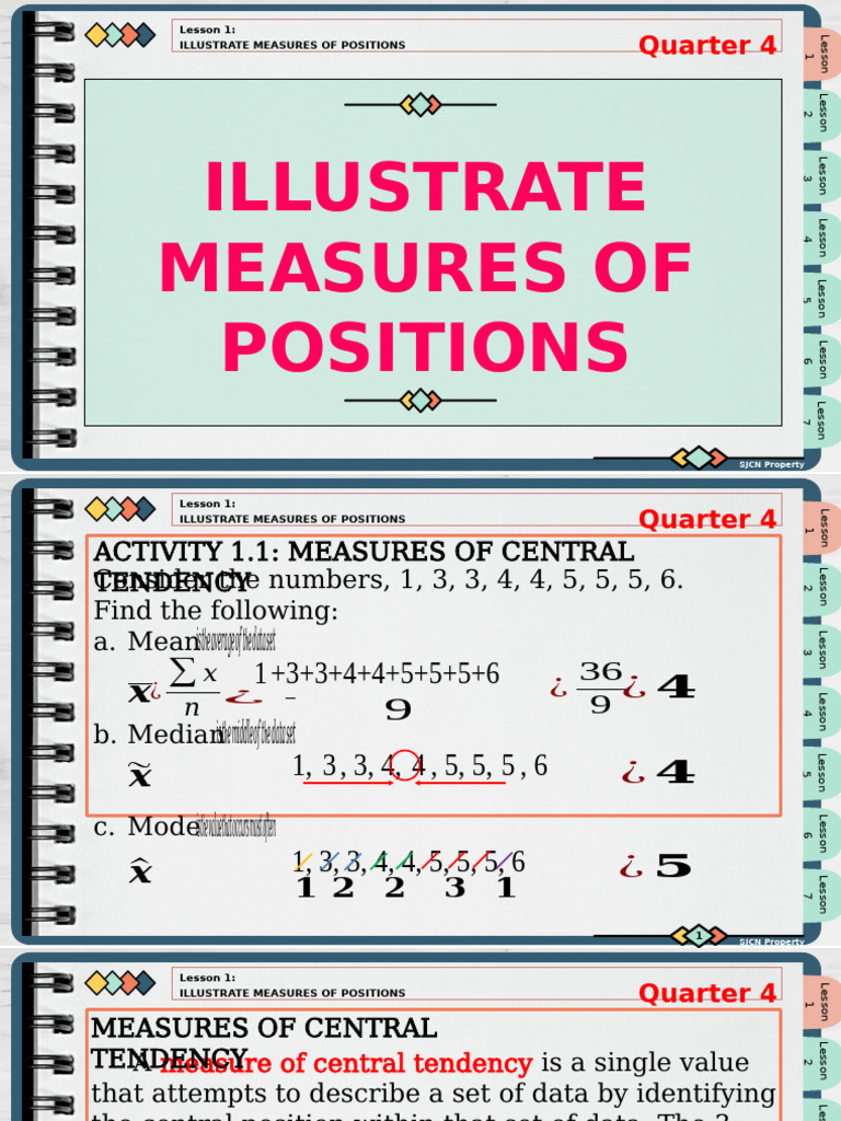Measures of Central Tendency Explained | PDF | Quartile | Descriptive ...