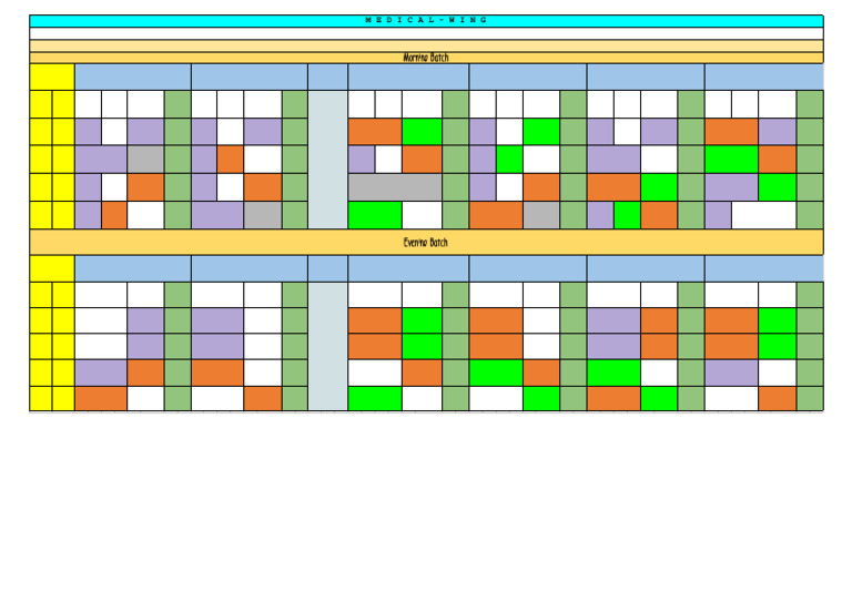 Med Time Table 08-14 Sep 2025 | PDF | Physical Sciences | Natural Sciences