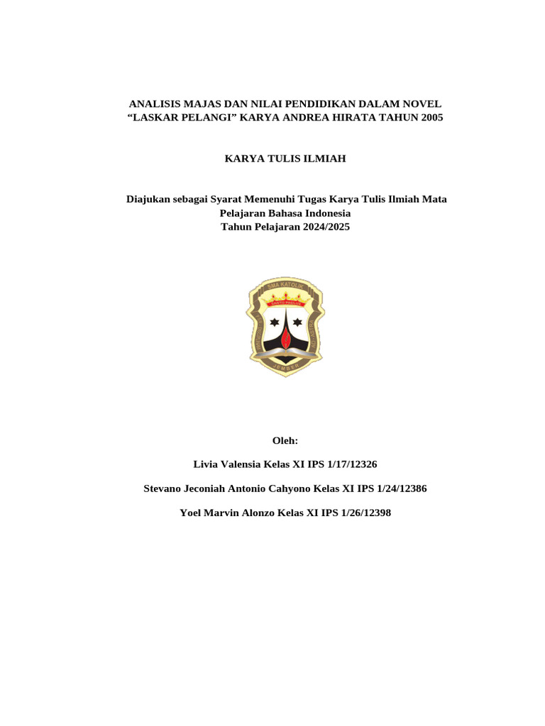 Analisis Majas dalam Laskar Pelangi | PDF
