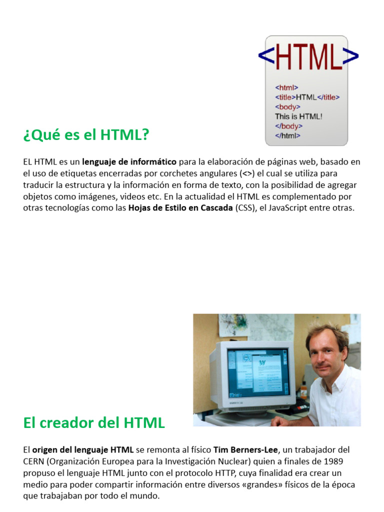 05 Tema 4 Introduccion Al HTML | PDF
