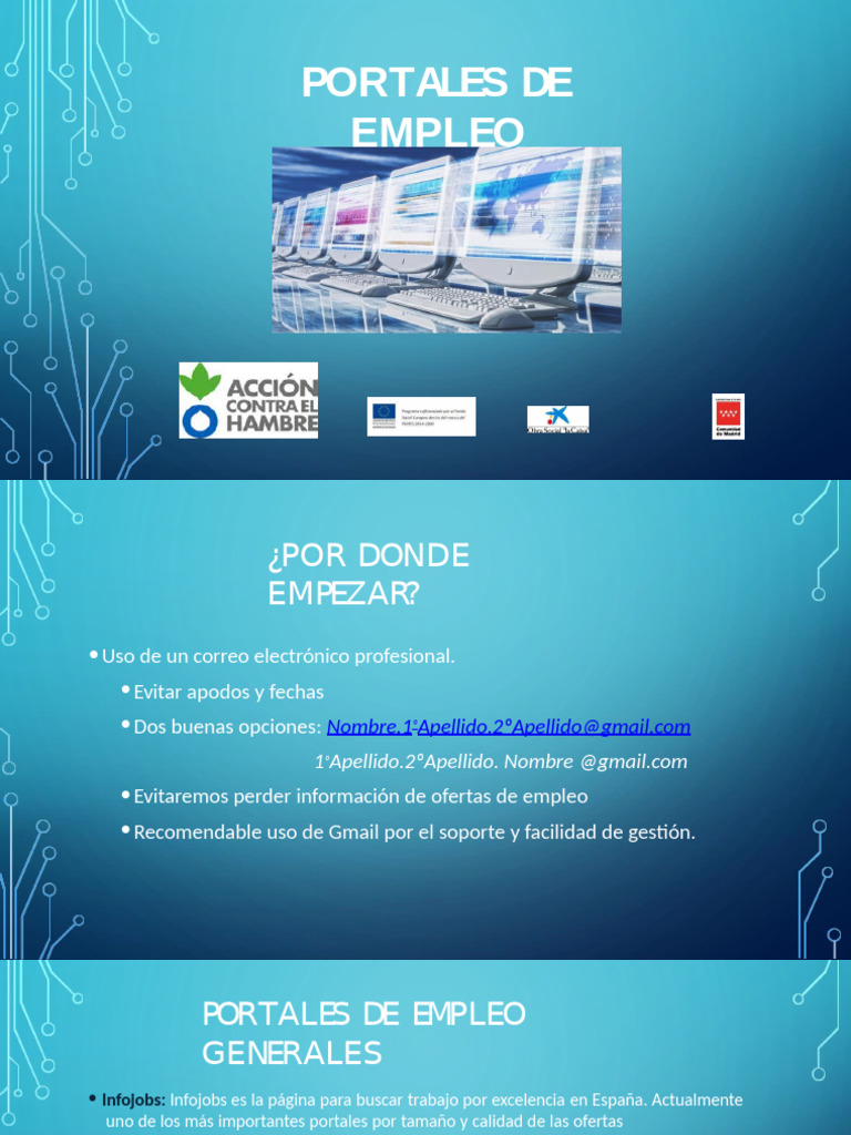 Guía de Portales de Empleo en España | PDF | Aplicación movil | Informática