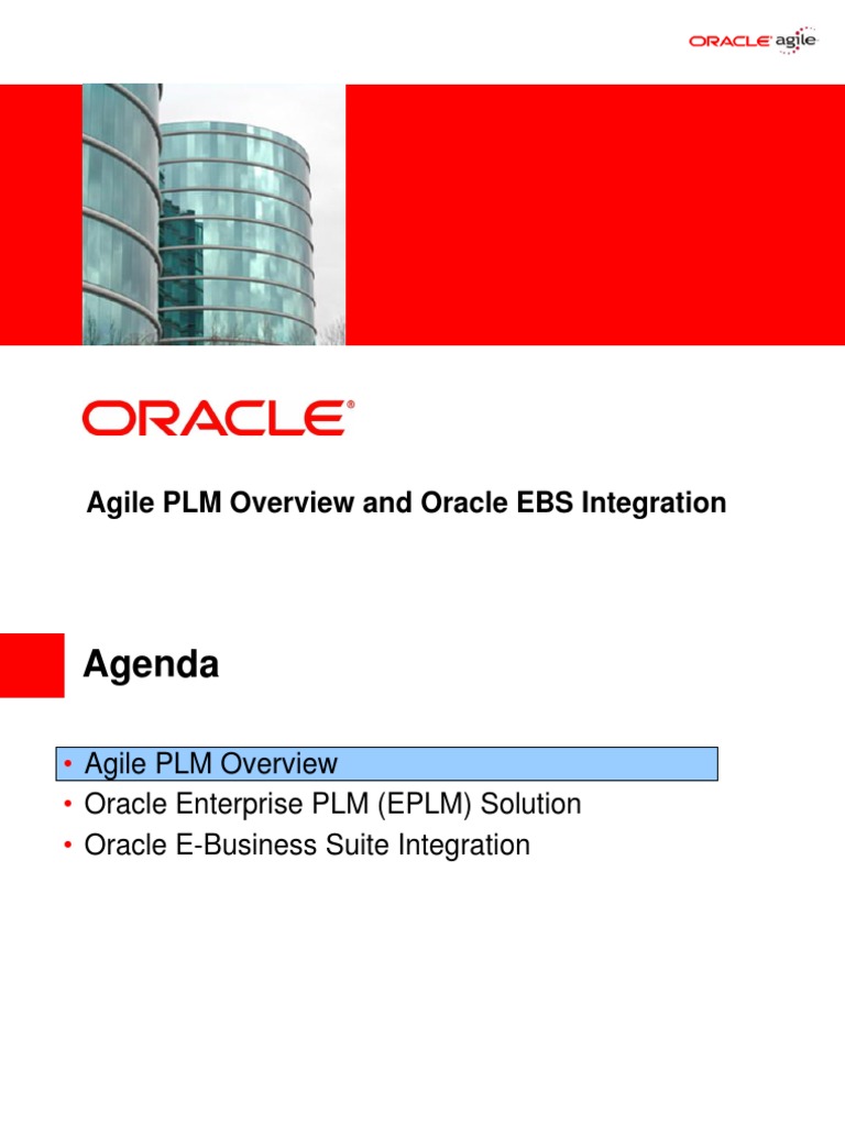 Agile PLM Overview and Oracle EBS Integration | PDF | Product Lifecycle ...
