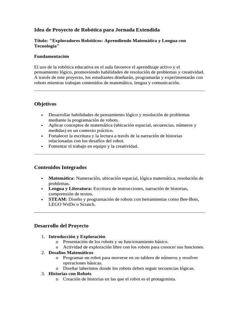 Proyecto Robot | PDF | Robot | Robótica