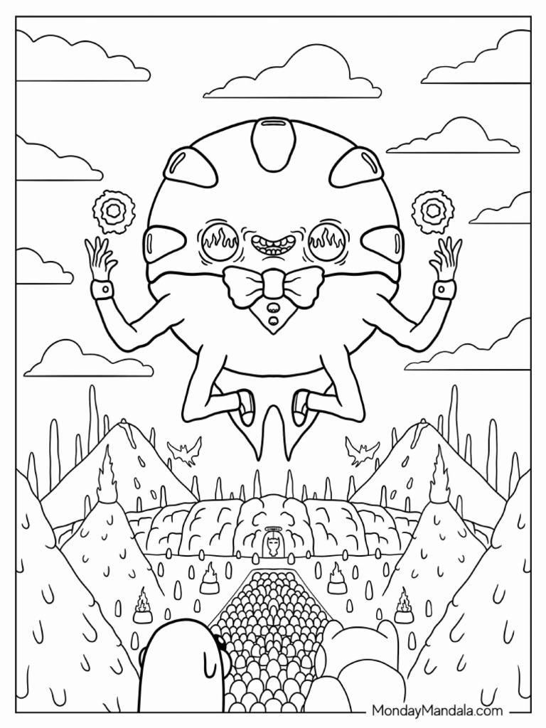 Creepy Peppermint Butler Coloring Sheet | PDF