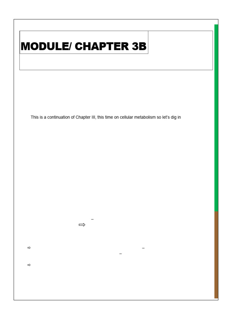 Module Chapter 3b | PDF | Cell (Biology) | Osmosis