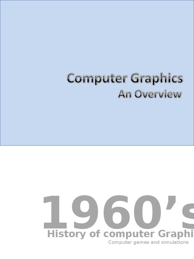 History of Computer Graphics | PDF | Computer Graphics | Pixar