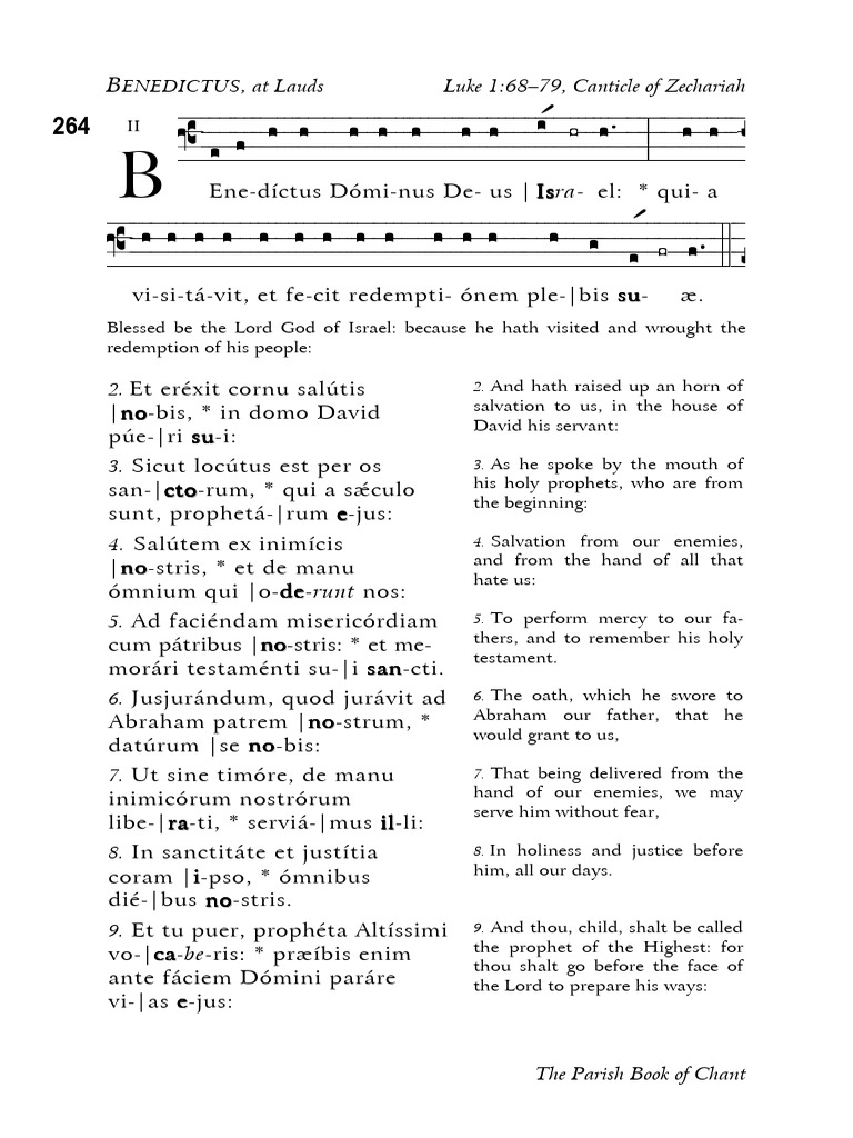 254 Benedictus | PDF | Christian Worship And Liturgy