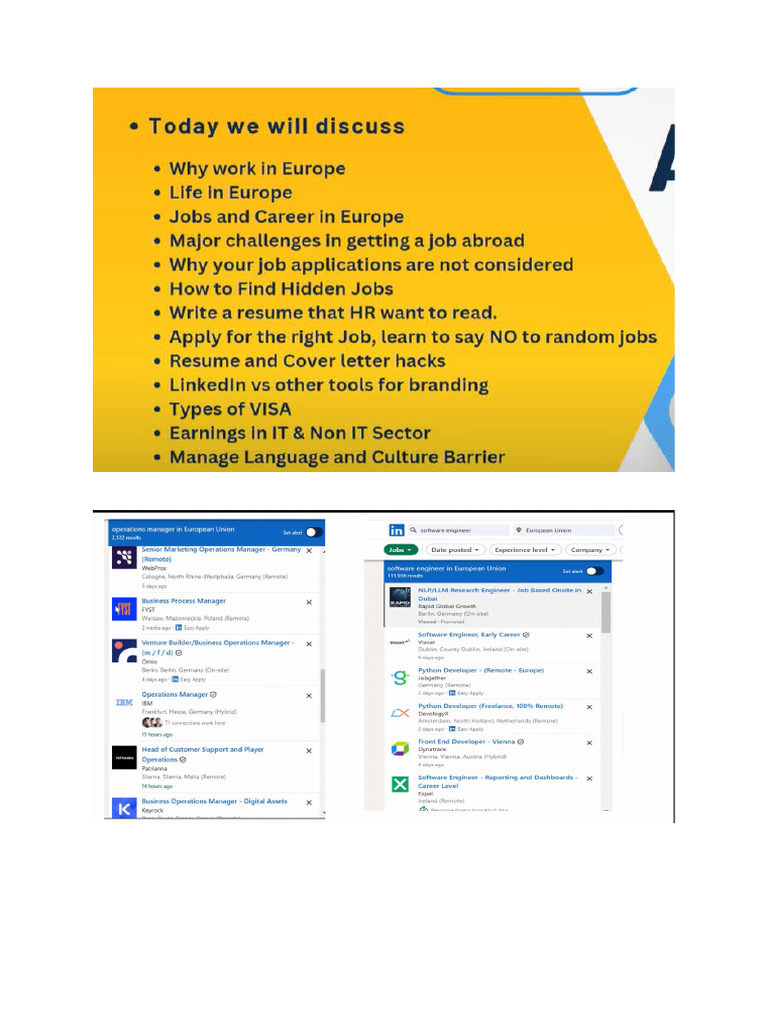 JOB Europe | PDF