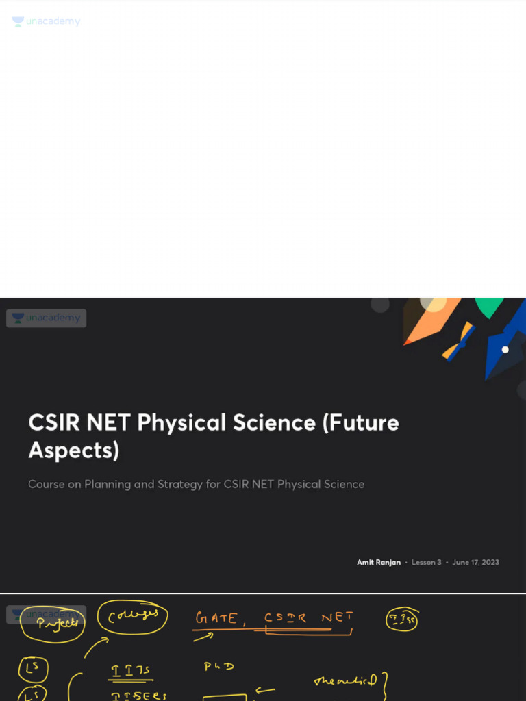 CSIR NET Physical Science Future Aspects With Anno | PDF