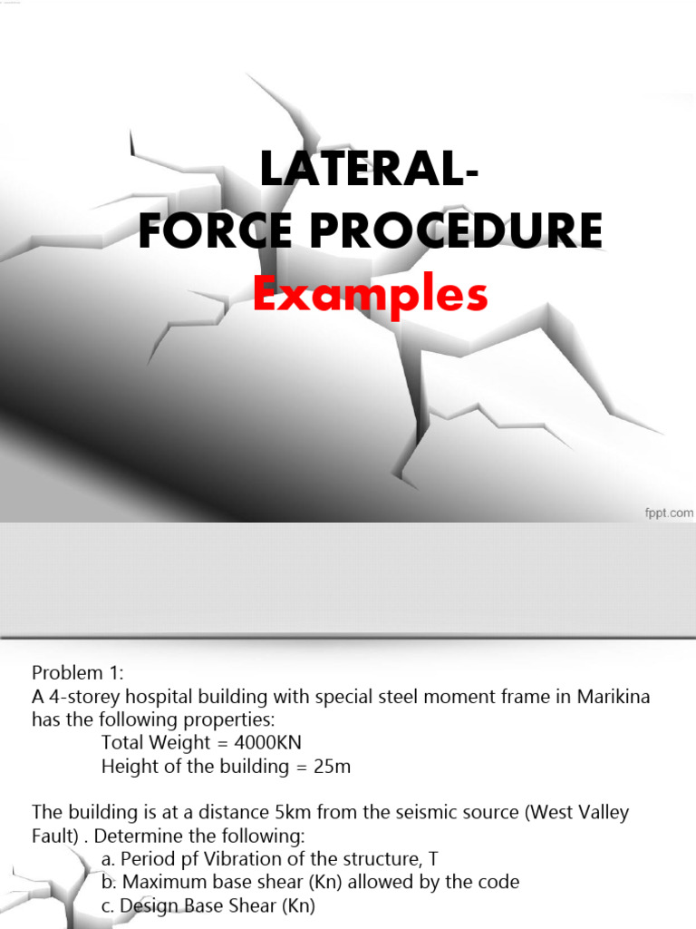 EARTHQUAKE Design Base Shear Examples | PDF
