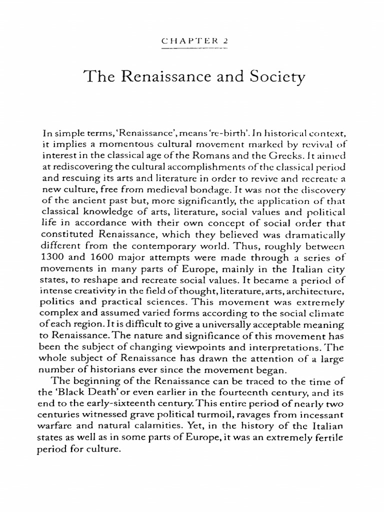 Renaissance, Humanism, Historiography | PDF | Renaissance | Humanism