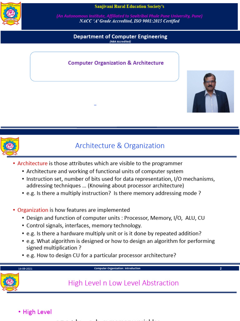 Computer Organization & Architecture Overview | PDF | Central ...
