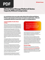 Hitachi Virtual Storage Platform One Block Datasheet | PDF | Data Center | Cloud Computing