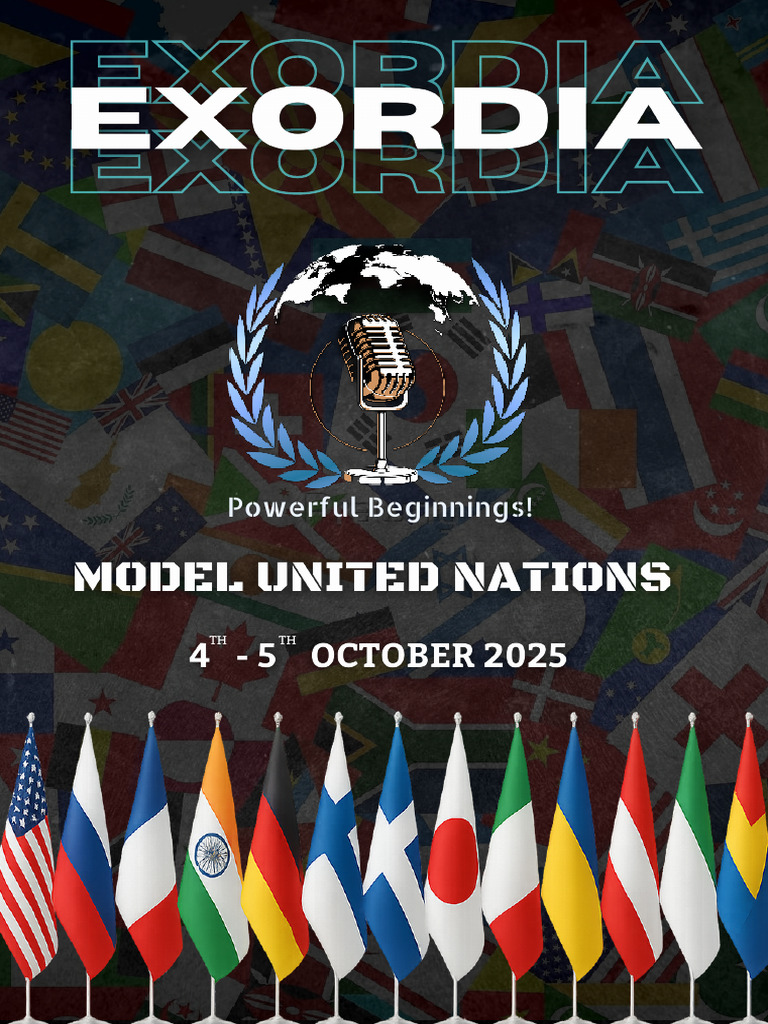 Exordia MUN Invitation Brochure - 20250828 - 152240 - 0000 | PDF