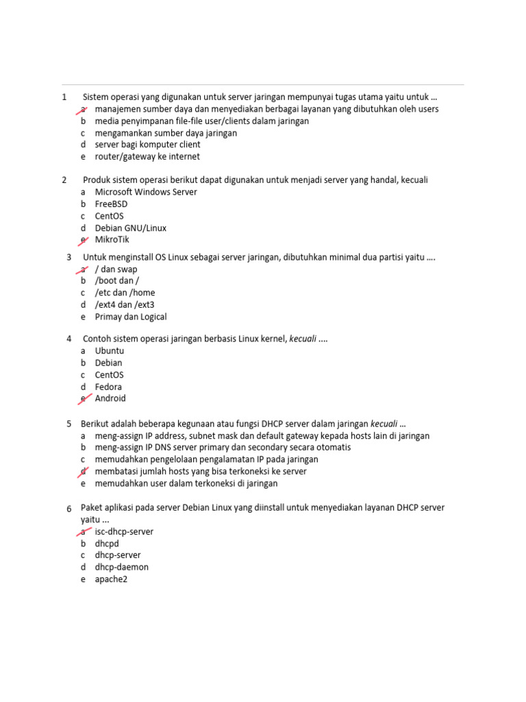 Latihan Soal PSAJ KK TJKT | PDF