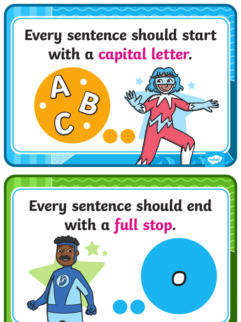 How To Make A Super Sentence Cards | PDF