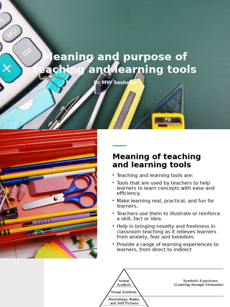 Defining Teaching and Learning Tools | PDF