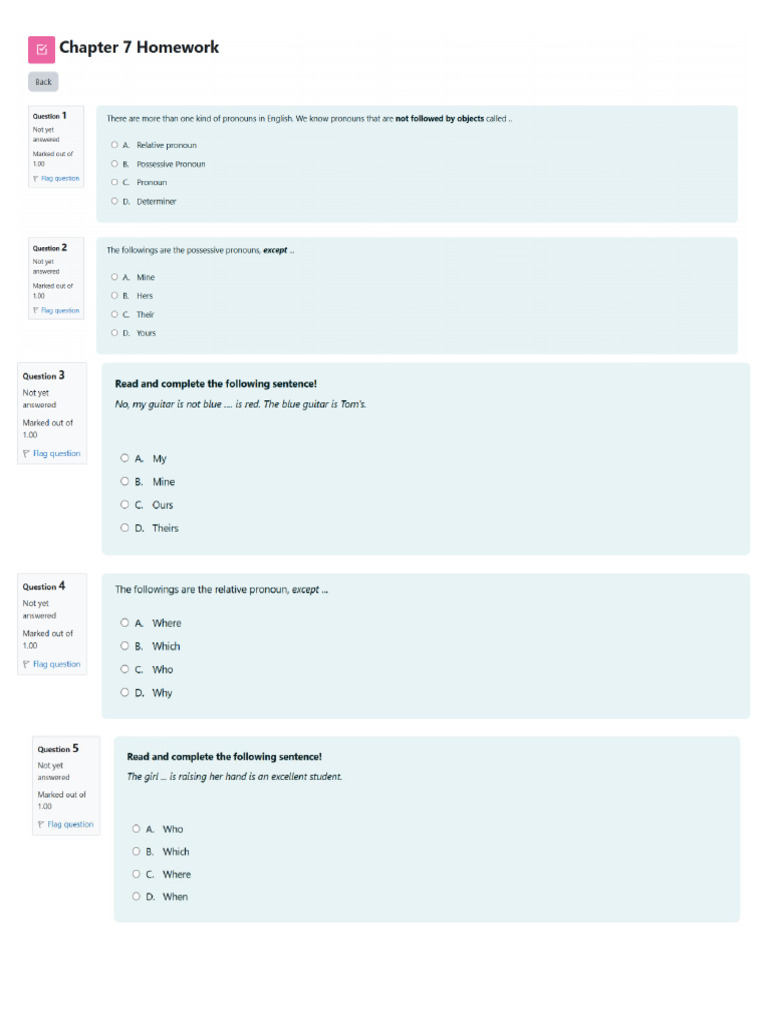 Chapter 7 Homework | PDF