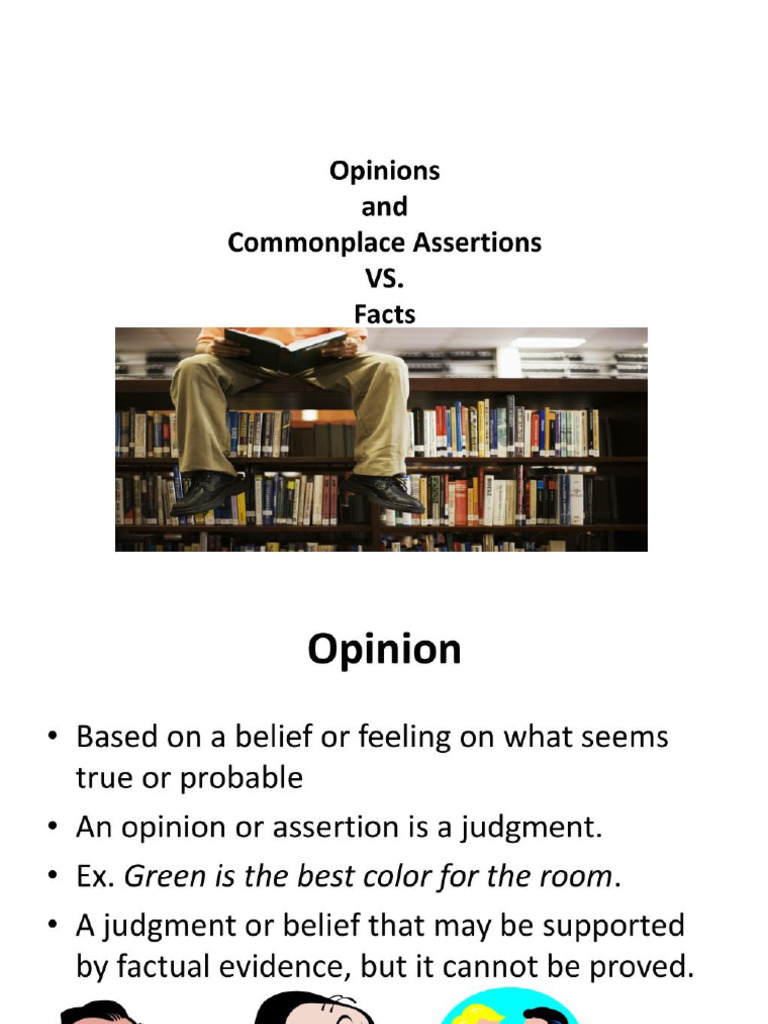 Opinion and Assertion Powerpoint Presenation | PDF