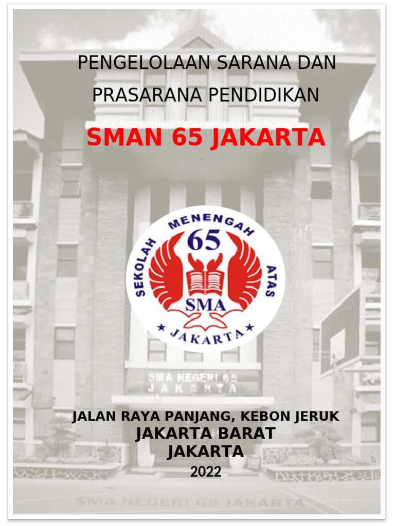 Pengelolaan Sarana Prasarana SMAN 65 | PDF
