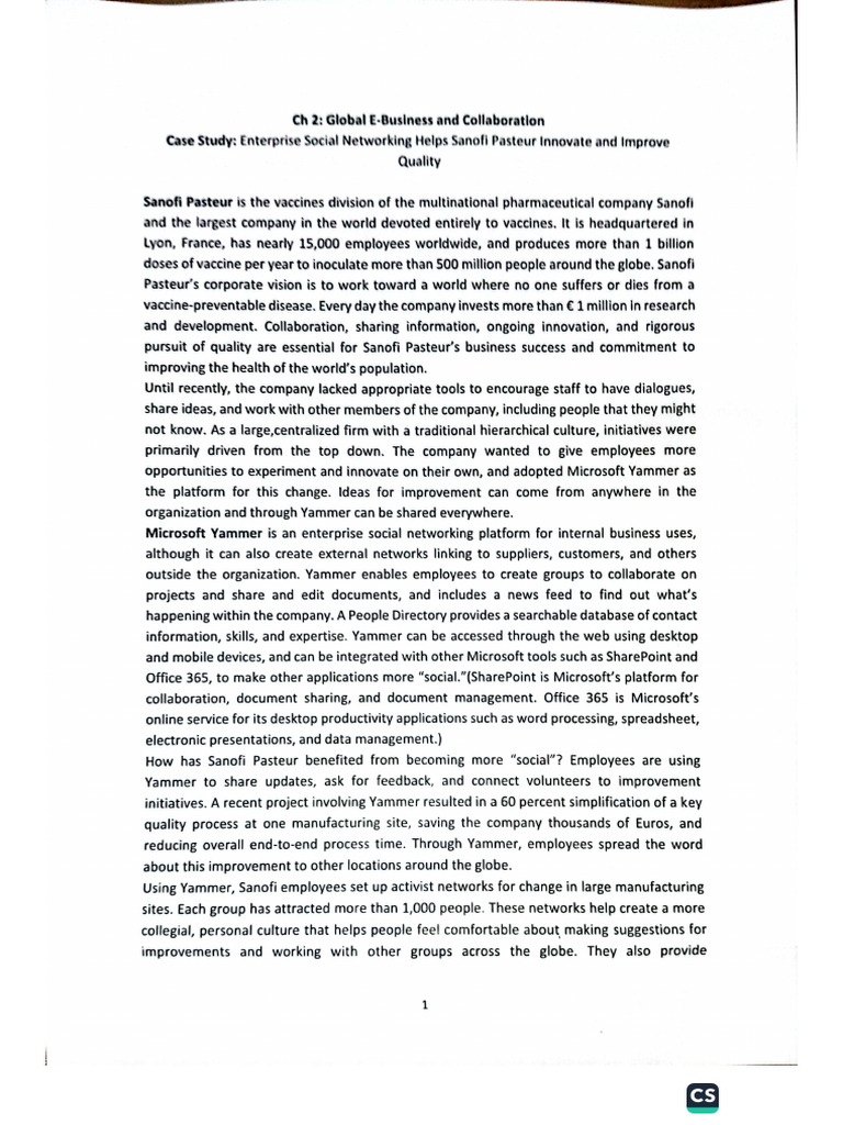 MIS Classroom Materials 2 | PDF