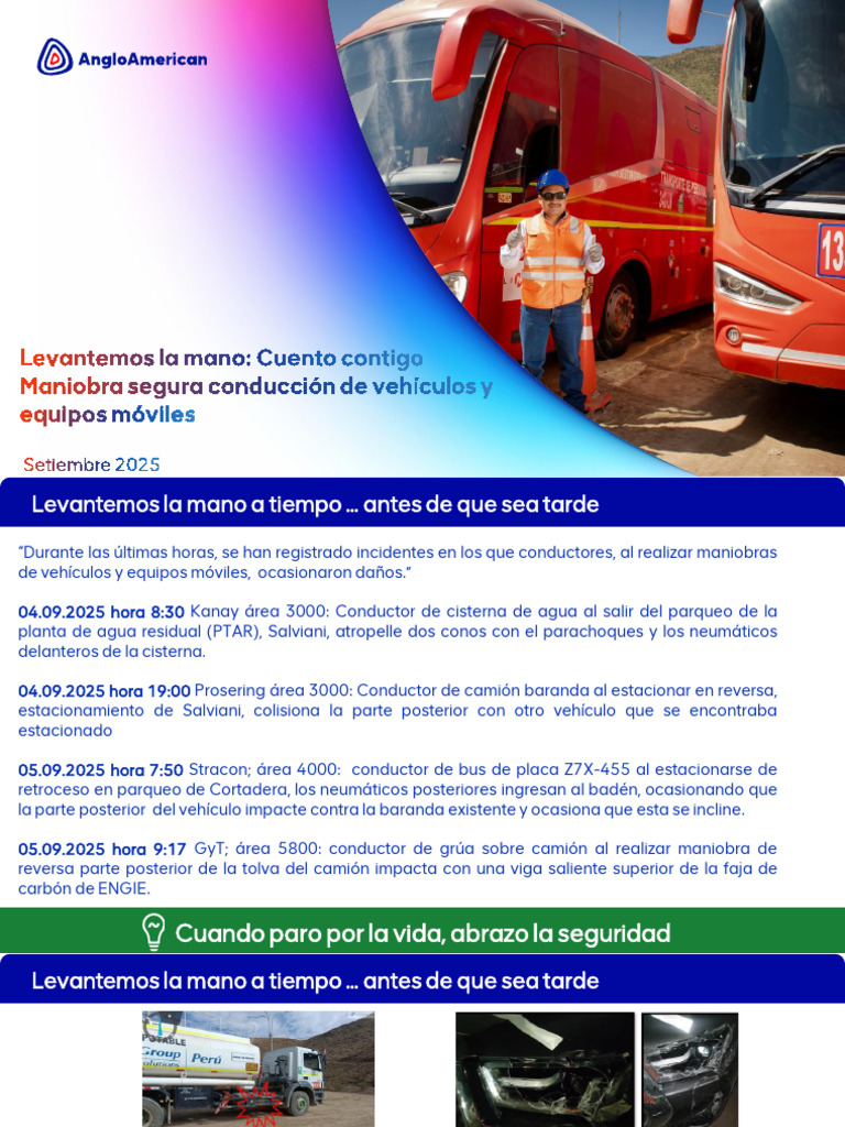 Cuento Contigo Maniobra Segura Conducción de Vehículos y Equipos ...