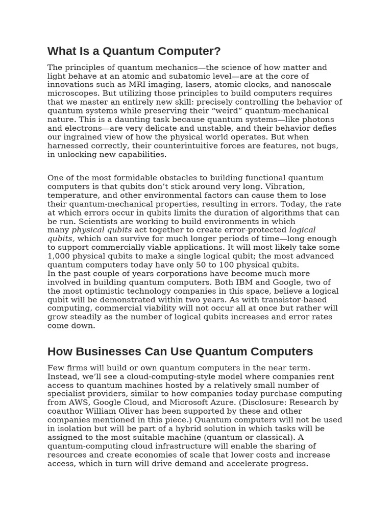 Quantum Computing Simplified | PDF | Quantum Computing | Machine Learning