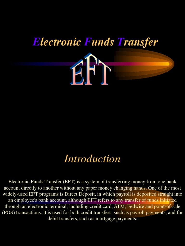 Eft 101 | PDF | Automated Clearing House | Wire Transfer