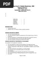 MSK Initial Assessment Report Form | PDF | Neurology | Health Professional