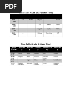 AIS 10B Timetable | PDF